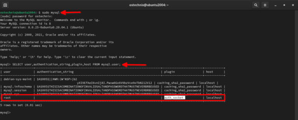 Change Authentication Method For MySQL Root User In Ubuntu - OSTechNix
