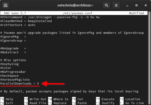 Enable Parallel Downloading In Pacman In Arch Linux - OSTechNix