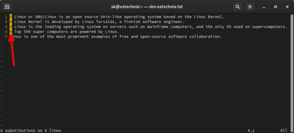 Comment Out Multiple Lines At Once In Vim Editor - OSTechNix