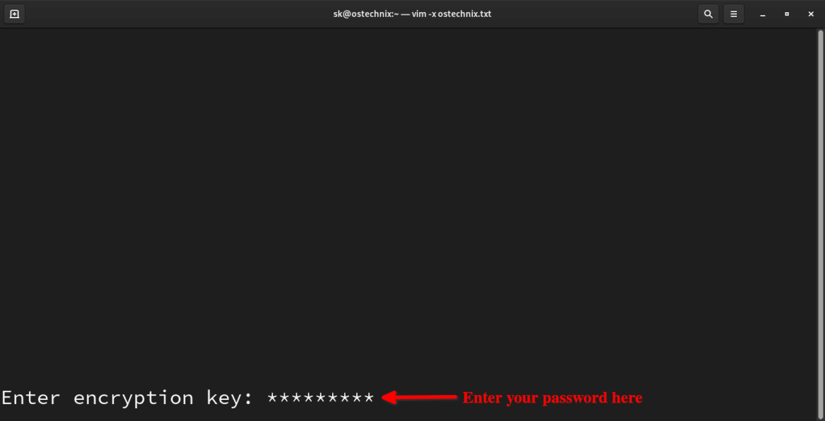 How To Password Protect Text Files Using Vim Editor In Linux Ostechnix