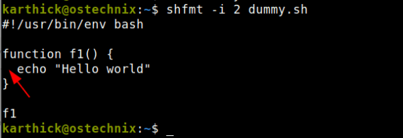How To Format Shell Programs Using Shfmt In Linux Ostechnix