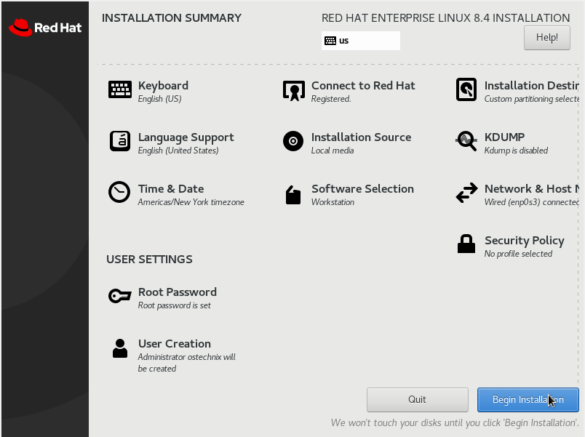 How To Install Red Hat Enterprise Linux 8 (RHEL 8) - OSTechNix