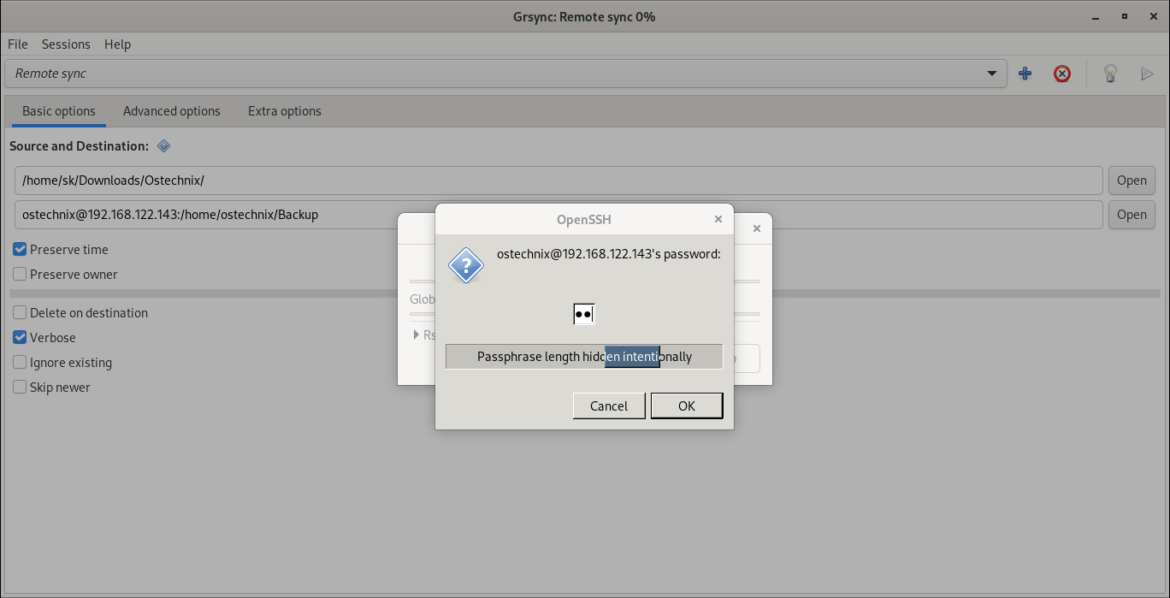 Grsync A Best Graphical Frontend For Rsync Rsync Gui Ostechnix