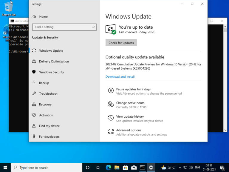 Install Windows Subsystem For Linux With Single Command - OSTechNix