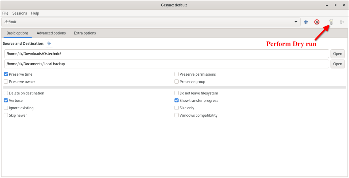 Grsync: A Best Graphical Frontend For Rsync (Rsync GUI) - OSTechNix