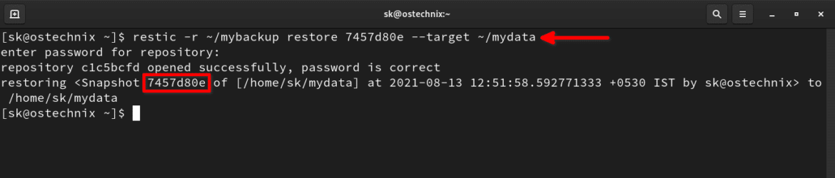 Backup And Restore Data Using Restic In Linux Ostechnix 7382