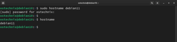 How To Set Or Change Hostname In Debian 12 and 11 - OSTechNix