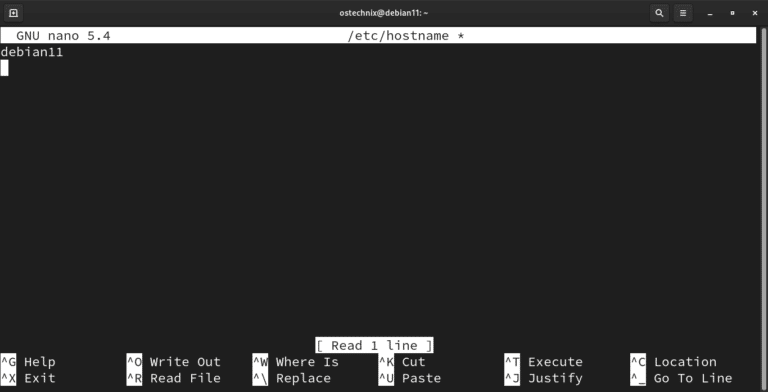 How To Set Or Change Hostname In Debian 12 and 11 - OSTechNix