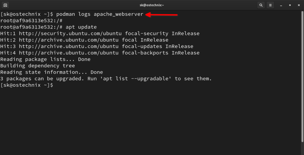Podman Tutorial - Get Started With Podman - OSTechNix