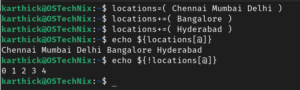 Bash Indexed Array Explained With Examples - OSTechNix