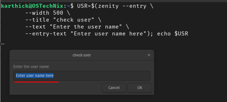 Zenity - Create GUI Dialog Boxes In Bash Scripts - OSTechNix