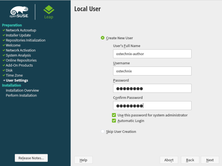 Install openSUSE Leap 15.3 Desktop - A Step By Step Guide - OSTechNix