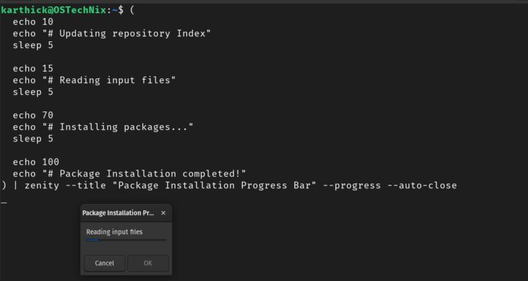Zenity - Create GUI Dialog Boxes In Bash Scripts - OSTechNix