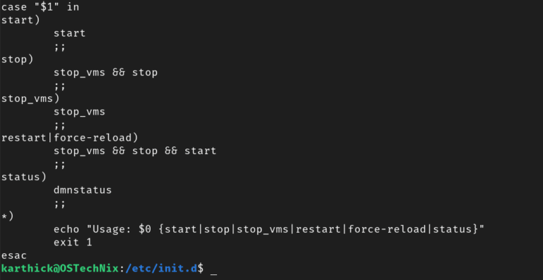 Bash Case Statement - OSTechNix