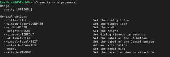 Zenity - Create GUI Dialog Boxes In Bash Scripts - OSTechNix