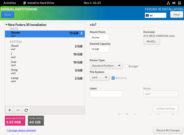 How To Install Fedora 35 - OSTechNix