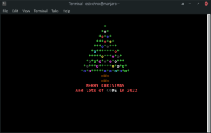 Display Animated Christmas Tree In Terminal - OSTechNix