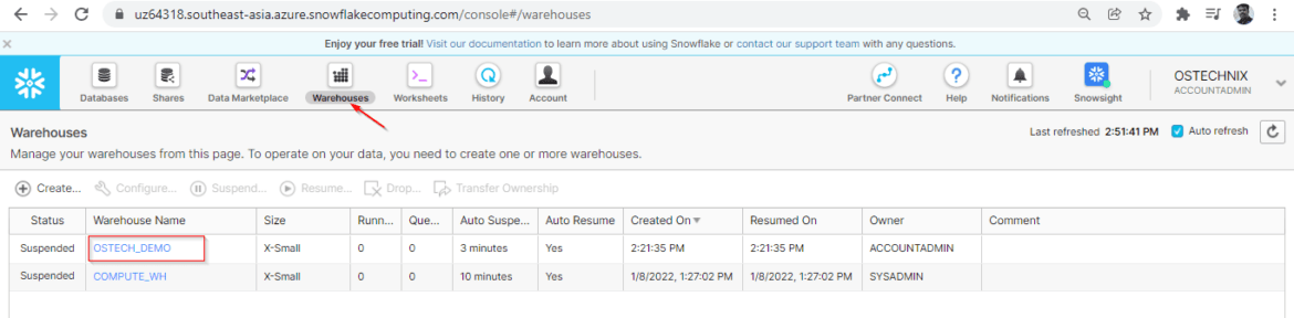 Connect Snowflake With SnowSQL CLI Client - OSTechNix