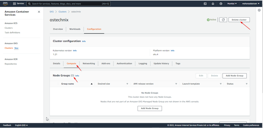 Add Worker Nodes To Amazon EKS Cluster - OSTechNix