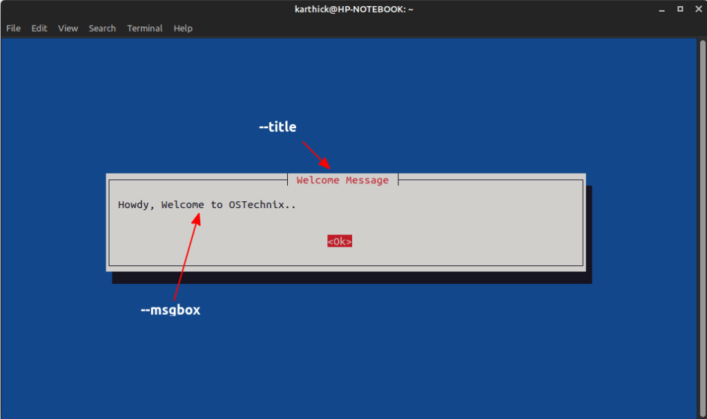 Create Gui Dialog Boxes In Bash Scripts With Whiptail Ostechnix