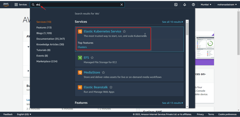 Deploy Kubernetes Cluster On AWS With Amazon EKS - OSTechNix