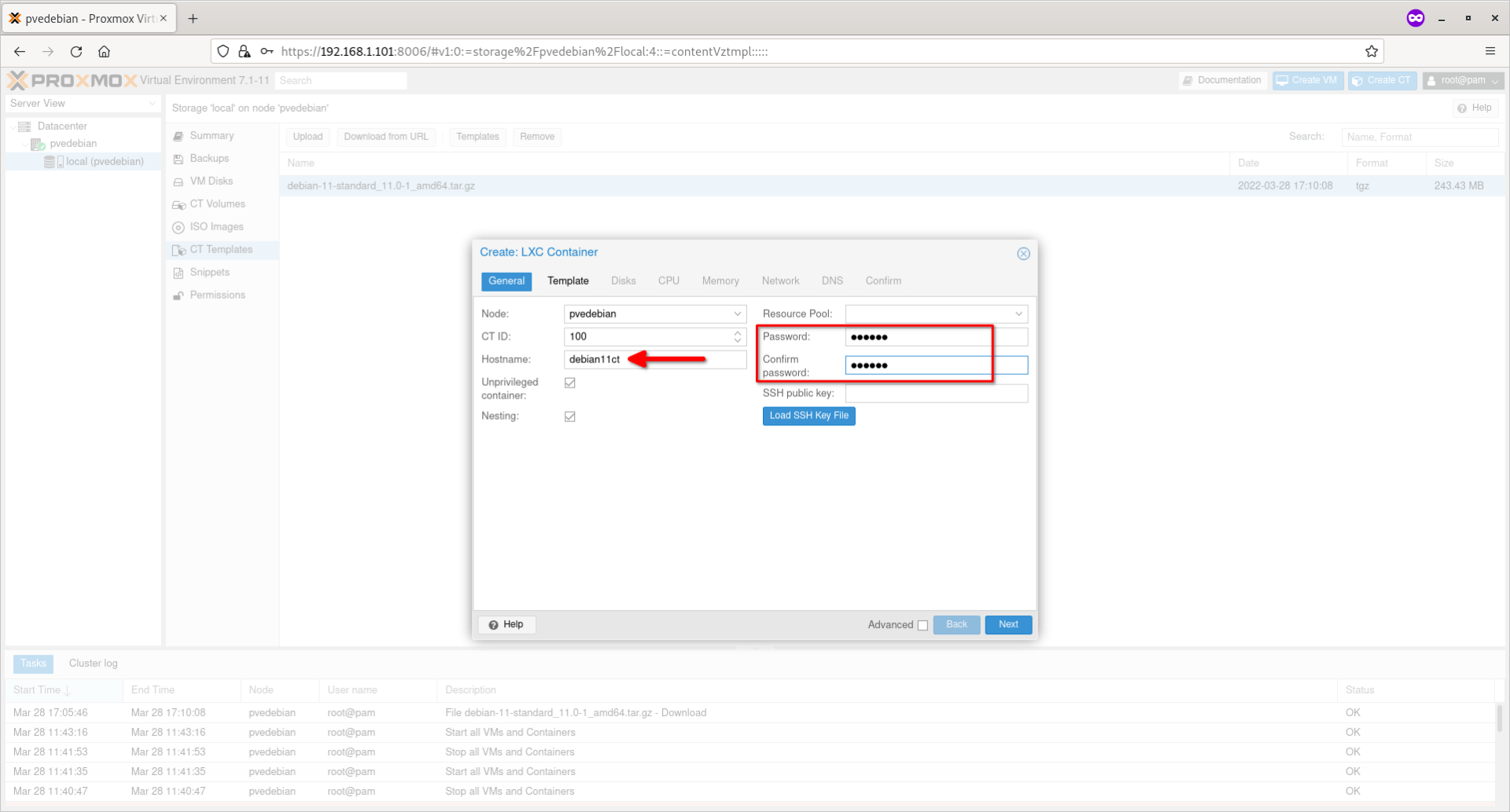 Create Proxmox Containers From Proxmox Web Dashboard - OSTechNix