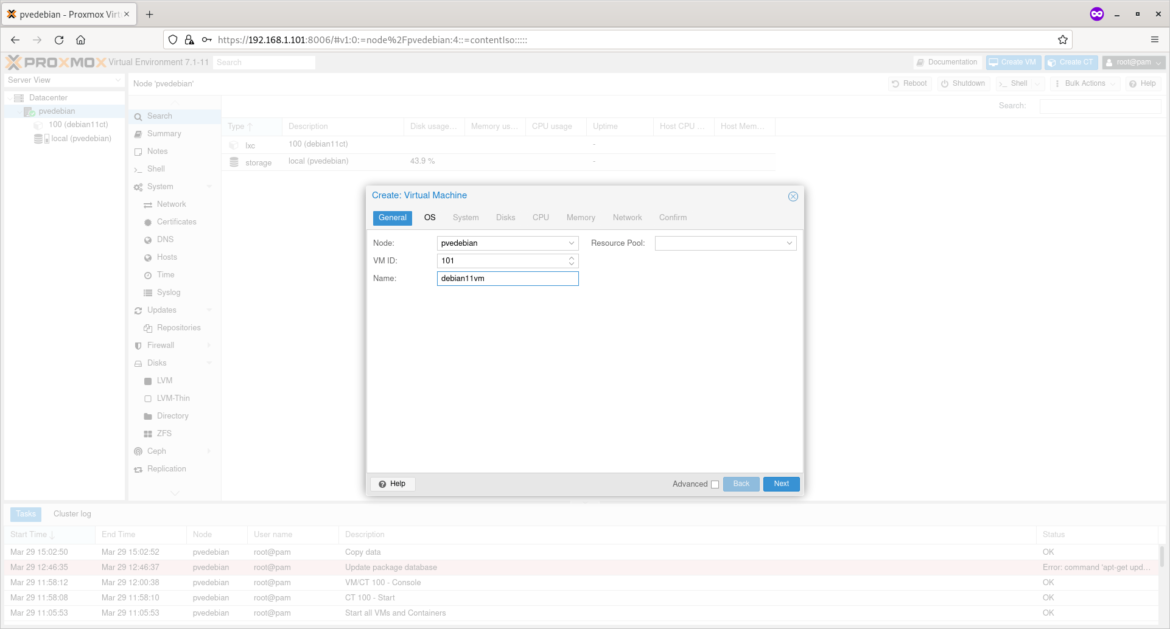 Create Proxmox Virtual Machines From Proxmox Web UI - OSTechNix