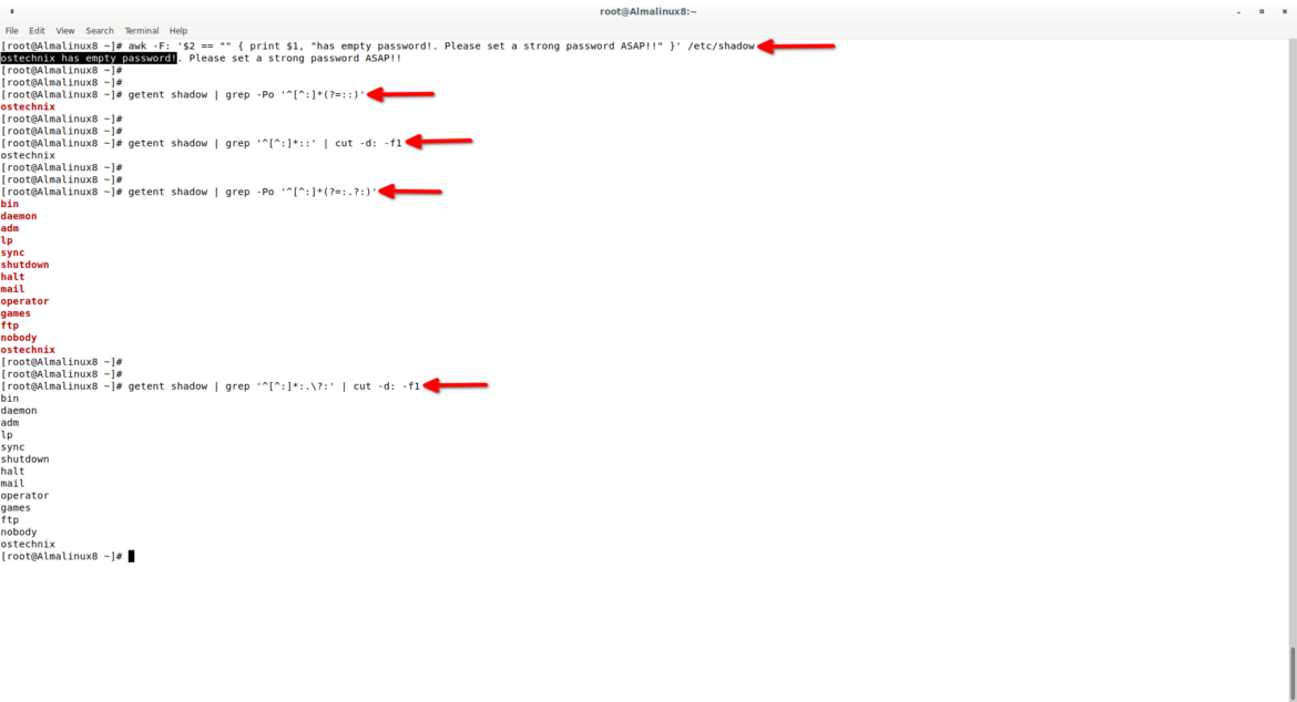 Find User Accounts With Empty Password In Linux - OSTechNix