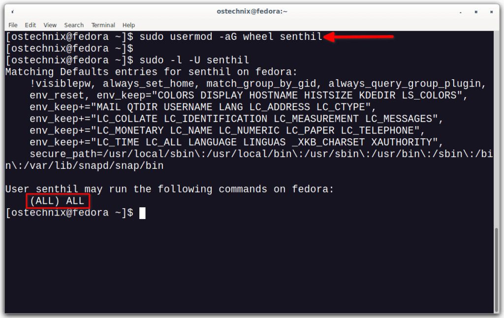 Add, Delete And Grant Sudo Privileges To Users In Fedora 43 - OSTechNix