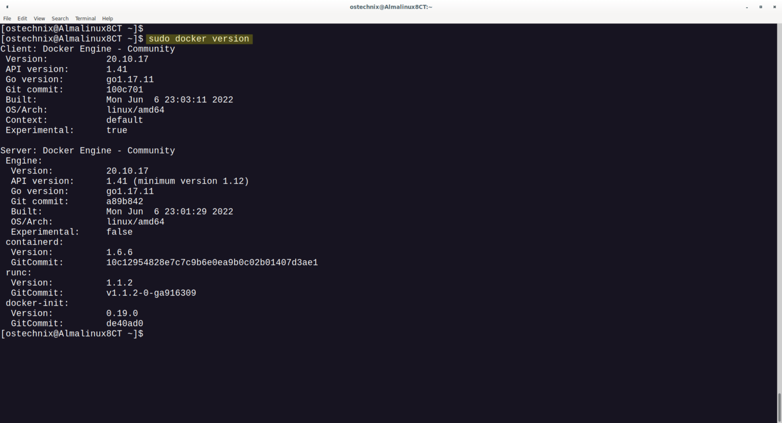 Install Docker In Almalinux Centos Rocky Linux Ostechnix