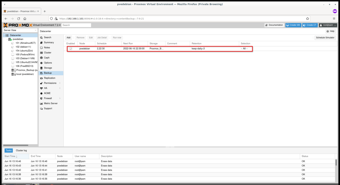 Backup Proxmox Containers And VMs To USB Drive - OSTechNix