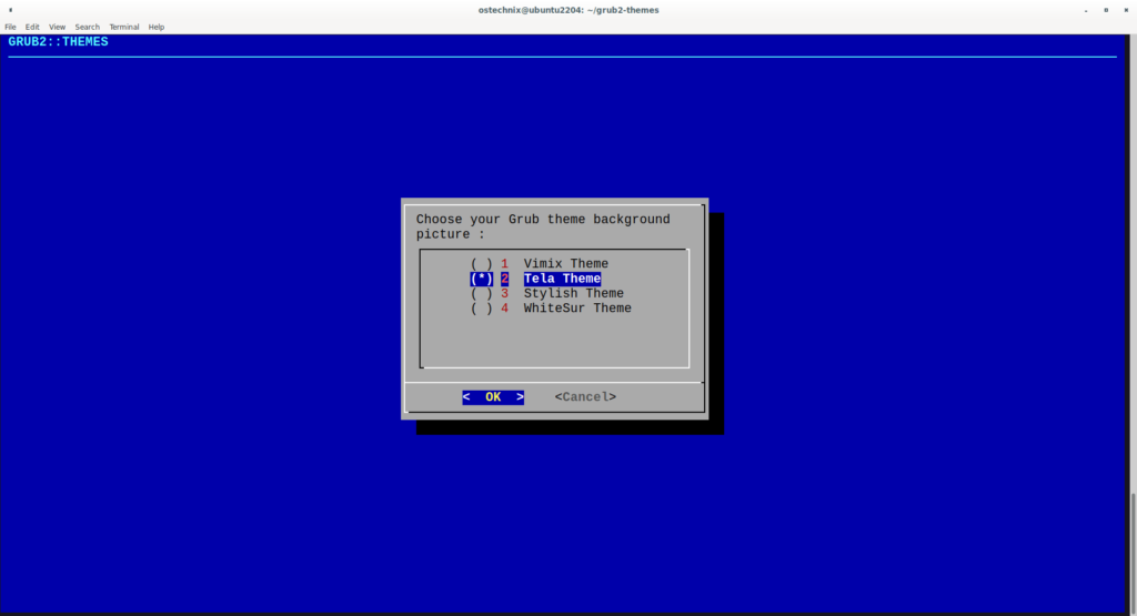 How To Change GRUB Theme In Linux - OSTechNix