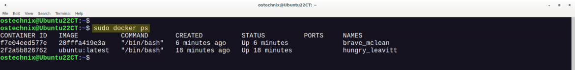 Docker Commands Tutorial Getting Started With Docker Ostechnix