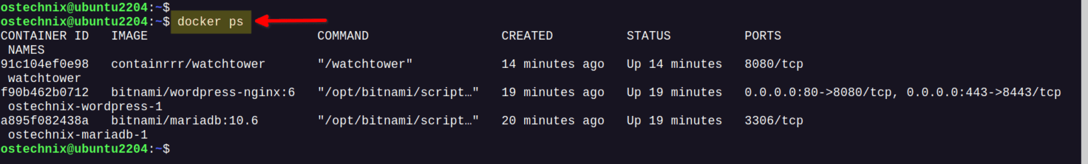 Auto Update Running Docker Containers With Watchtower - OSTechNix