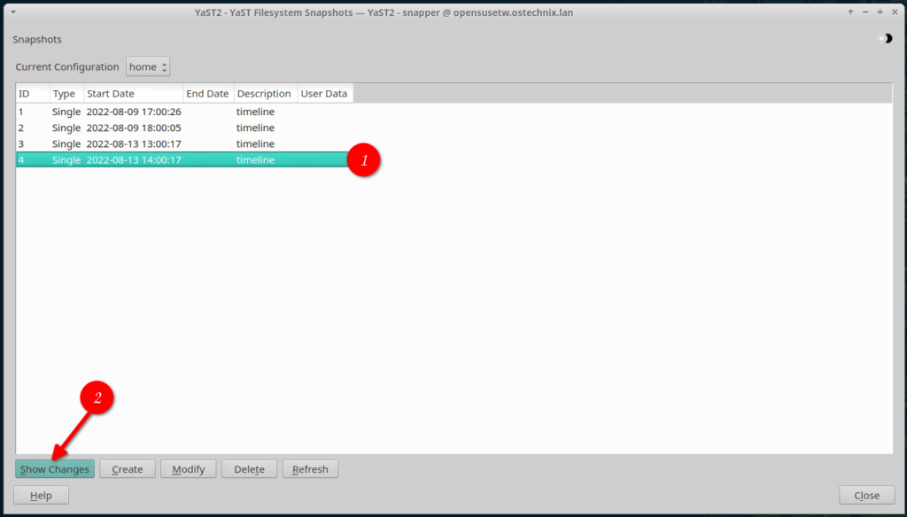 Create Btrfs Snapshots With Snapper In openSUSE - OSTechNix
