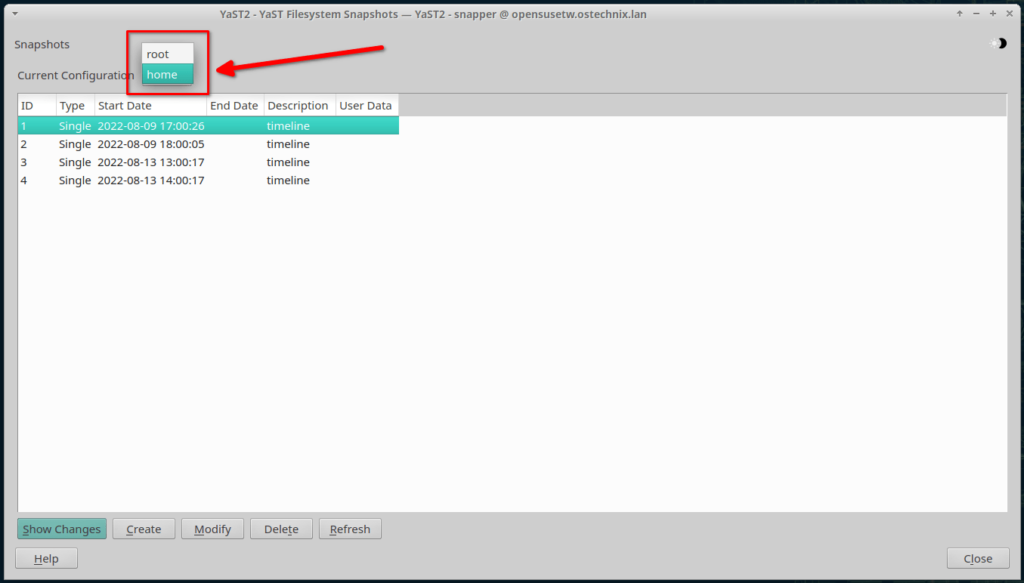 Create Btrfs Snapshots With Snapper In Opensuse Ostechnix