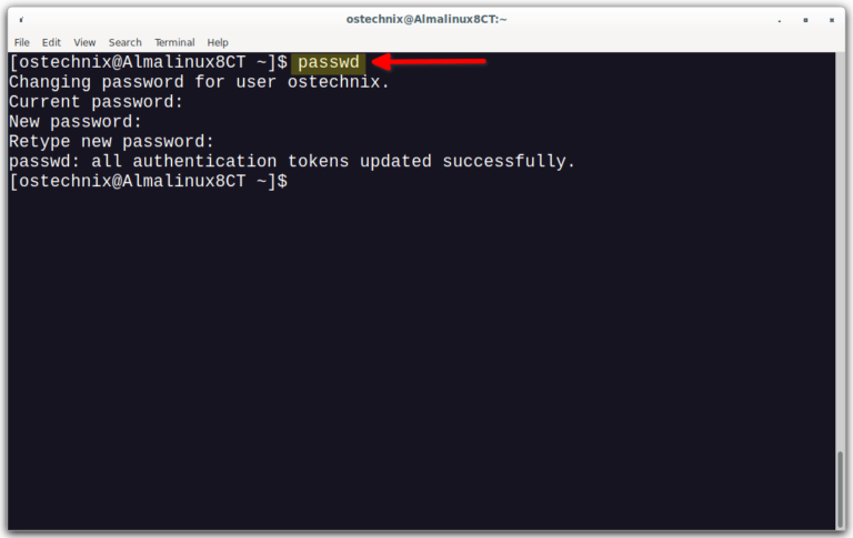 Change User Password In Linux - OSTechNix