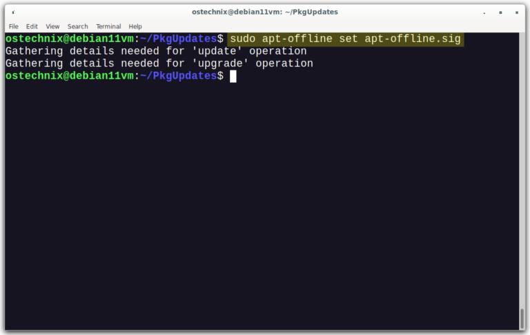 Upgrade Offline Debian Systems With Apt-offline - OSTechNix