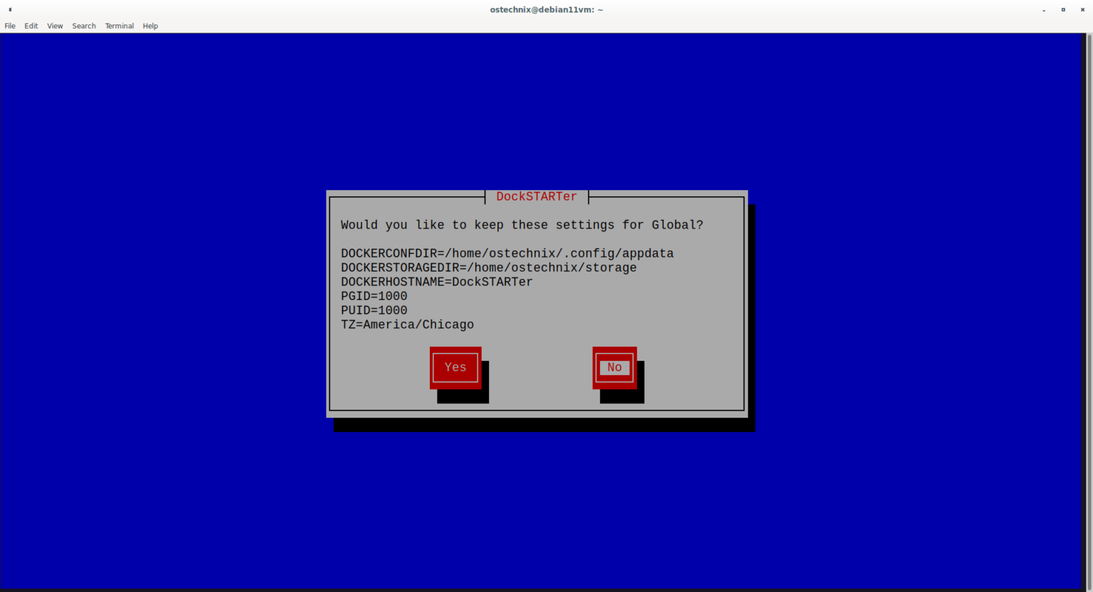 Setup Docker And Docker Compose With DockSTARTer - OSTechNix