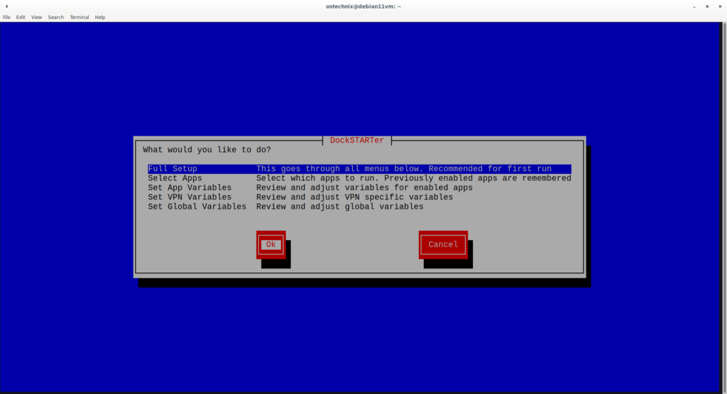 Setup Docker And Docker Compose With Dockstarter Ostechnix