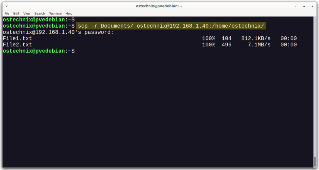 How To Securely Transfer Files With SCP In Linux - OSTechNix