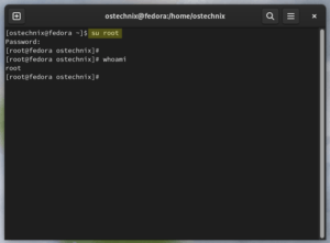 Reset Root Password In Fedora 38, 37, 36 - OSTechNix