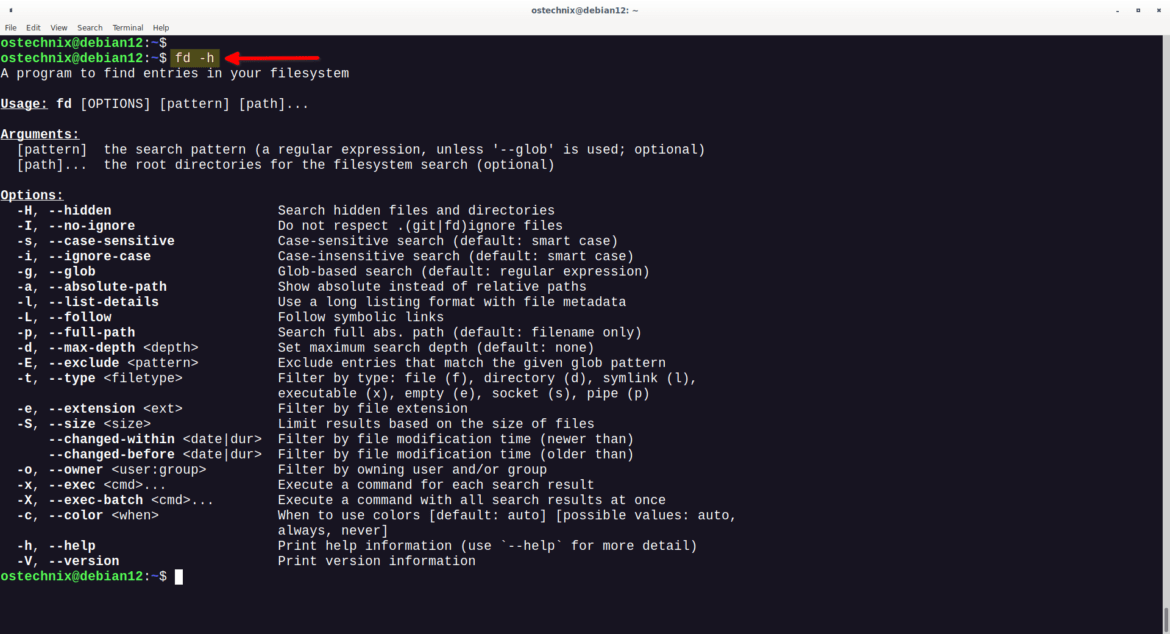 Fd: A User-friendly Alternative To The Find Command - OSTechNix