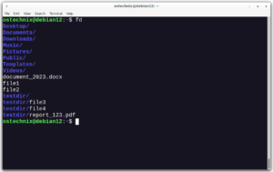 Fd: A User-friendly Alternative To The Find Command - OSTechNix