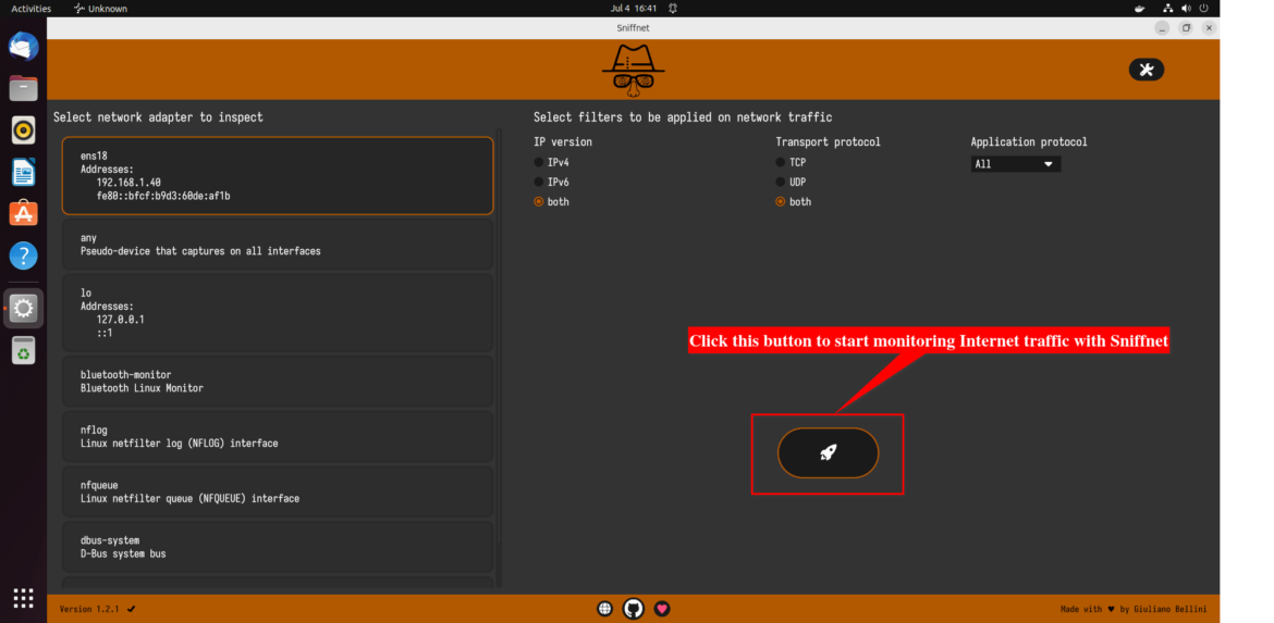 Monitor Internet Traffic With Sniffnet Network Monitoring Tool - OSTechNix