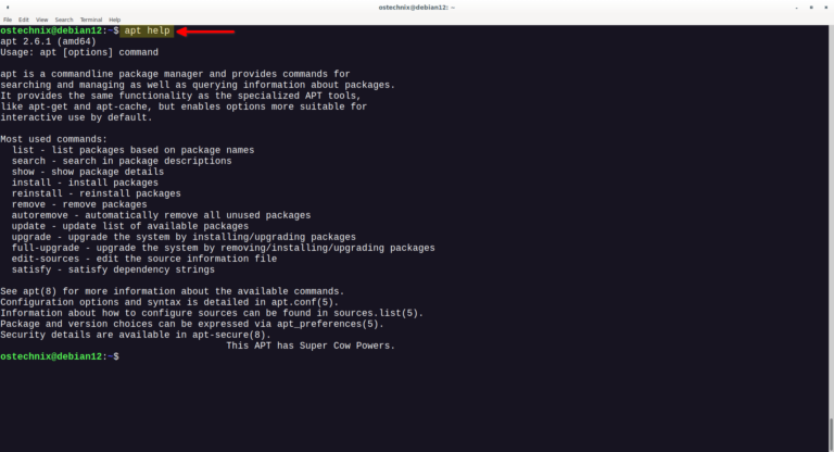 Apt Linux Command Examples Ostechnix