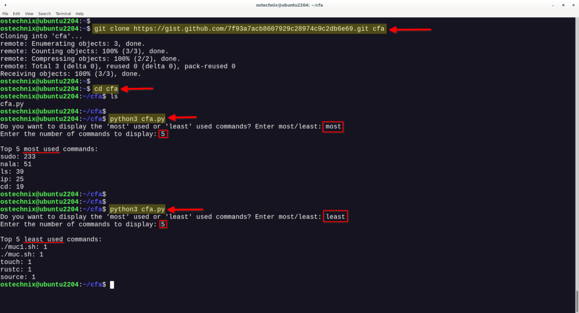 How To Find Top Most Used Commands On Linux - OSTechNix