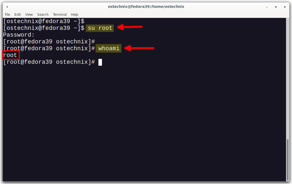 How To Reset Root Password In Fedora Linux 39 / 38 - OSTechNix