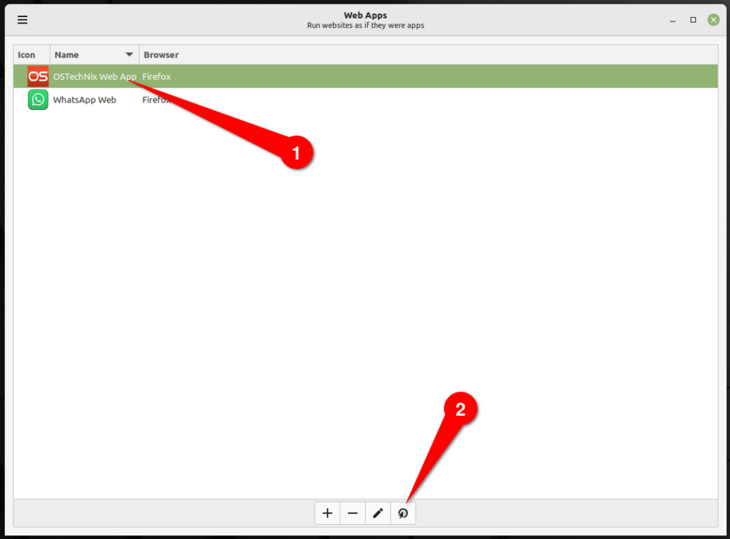 Turn Websites Into Desktop Apps Using Webapp Manager In Linux - OSTechNix