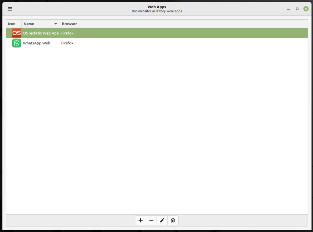 Turn Websites Into Desktop Apps Using Webapp Manager In Linux - OSTechNix